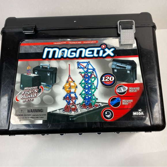 Unknown | Toys | Magnetic Mega Building Set Case Magnets Magnetix Magna ...